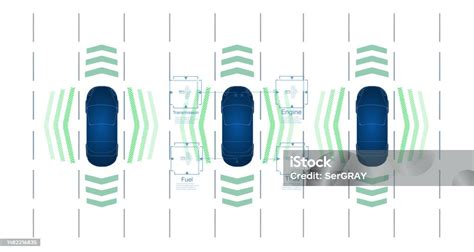 Hud Gui Ui 스타일의 자동차 인터페이스 자동차 감지 시스템 개념 자율 주행 자동차 5g에 대한 스톡 벡터 아트 및 기타 이미지 Istock