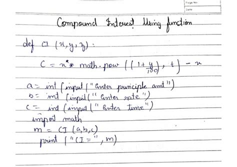 Compound Interest Using Function Pdf