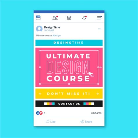 Free Vector Grid Design Facebook Post