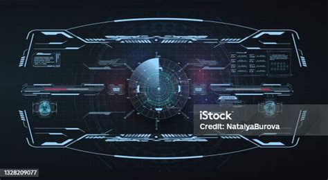 가상 현실 미래지향적인 Vr 헤드업 디스플레이 디자인 공상 과학 헬멧 Hud Gui Ui 미래 디스플레이 데이터 통계 패널 공상 과학 헬멧 Hud 미래 기술 디스플레이