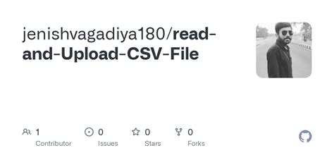 Github Jenishvagadiya180read And Upload Csv File