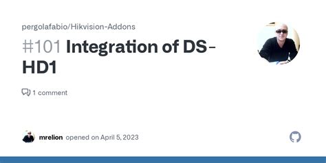 integration of ds hd1 · issue 101 · pergolafabio hikvision addons · github