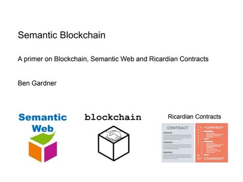 Semantic Blockchain Ppt