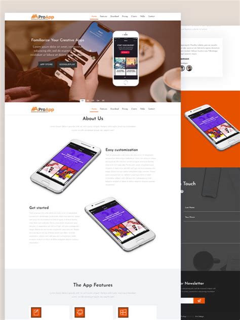 Mobile App Website Html Templates Free