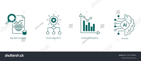 Cloud Ai Analytics Vector Icons Big Stock Vector Royalty Free 2507299801 Shutterstock