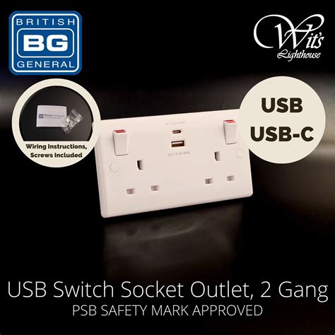 USB Type A Type C Gang Only Charging Switch Socket Outlet Gang Gang Way Rocker