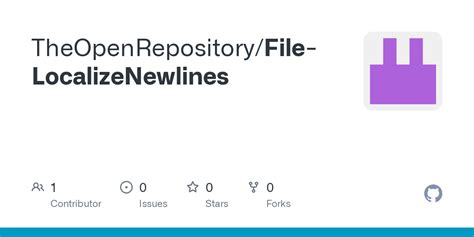 Github Theopenrepositoryfile Localizenewlines