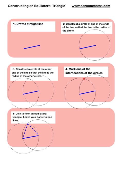 Constructing An Equilateral Triangle Free Teaching Resources