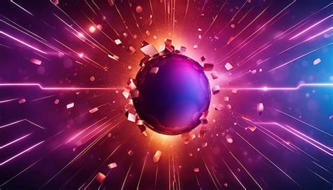 Abstract Realistic Particle Background Premium Ai Generated Image