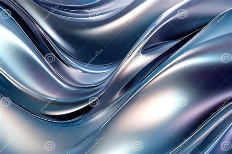A Smooth Metallic Gradient Background Transitioning From Silver To Blue Creating A Futuristic