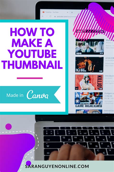 How To Make A YouTube Thumbnail Easy Canva Tutorial Sara Nguyen