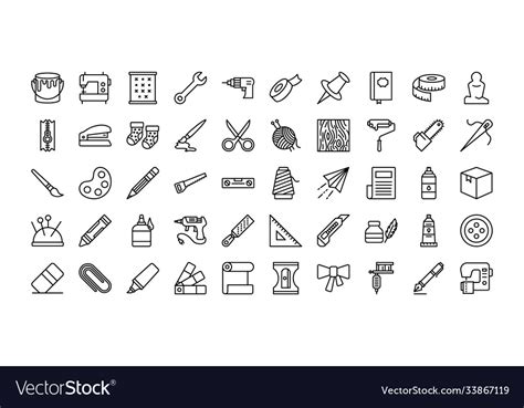 Art Craft Icon Which Can Easily Modify Royalty Free Vector