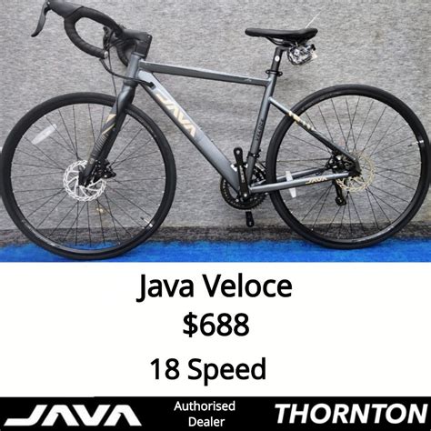 Java Veloce 18 Speed Road Bicycle Java Authorised Dealer Thornton Queensway Shopping Centre