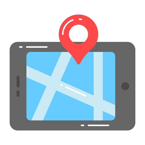 Navigation Pin Inside Mobile Denoting Vector Of Mobile Location Vector Art At Vecteezy