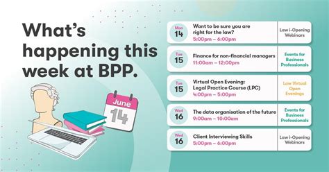 Bpp On Linkedin Theres A Full Schedule Of Virtual Events Happening At Bpp This Week…