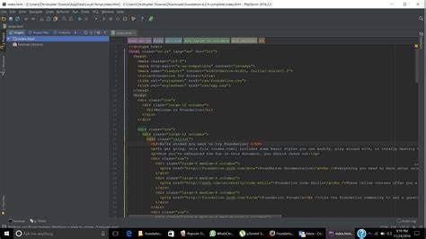 What Link References To Include When Setting Up Foundation Project In Phpstorm Stack Overflow