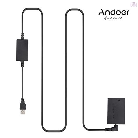 Top Adapter Andoer DR E12 USB Power Kit DC Coupler Dummy Battery