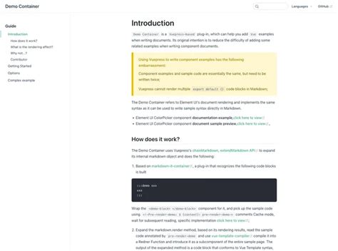 Vuepress Plugin Demo Container By Calebman A Vue Template Built At