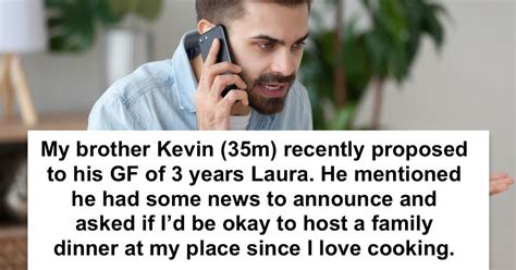 AITA For Kicking Out My Brother And His Fiance After She Commented On My GF S Eating Habits