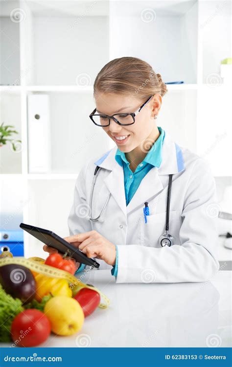 Female Dietitian Stock Image Image Of Internet Diet 62383153