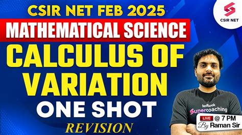 csir net feb 2025 mathematical science calculus of variations csir