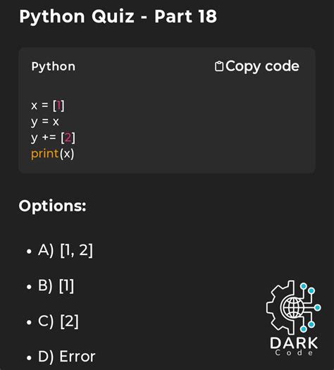 Dark 🐍 Think You Know Python Prove It With Our Quick And Fun Quiz 🚀 💻