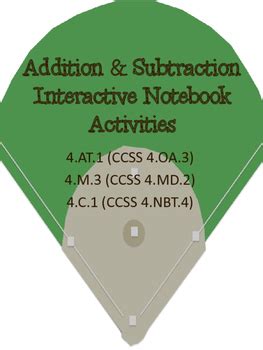 Addition Subtraction Interactive Notebook Activities By MrsDeardurffsClass