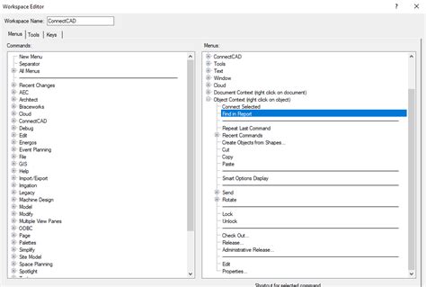 Find In Report Command Connectcad Vectorworks Community Board