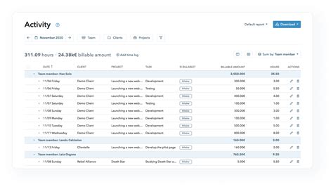 Project Tracking My Hours