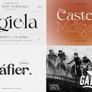 Modern Retro Font Bundle Collection Font Bundle Cricut Font Font Bundle For Cricut Groovy