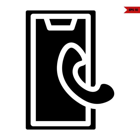 Cell Phone With Mobile Phone Glyph Icon 21722683 Vector Art At Vecteezy