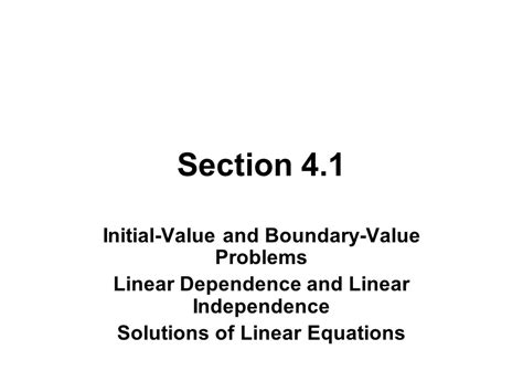 section 4 1 initial value and boundary value problems ppt video