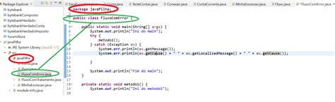 Bug Meu código está dando erro Java Exceções aprenda a criar lançar e controlar exceções