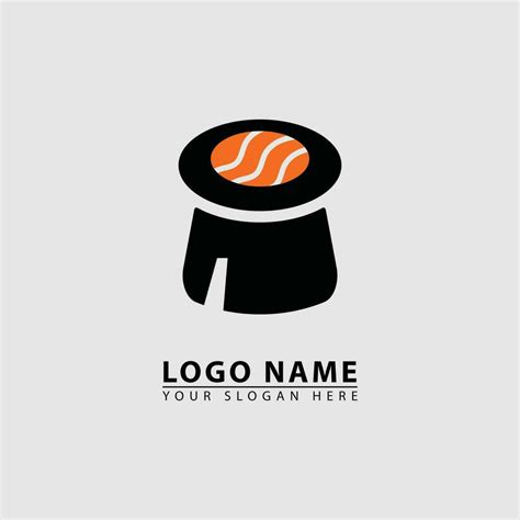 Modern Magic Hat Sushi Logo Icon 25761120 Vector Art At Vecteezy