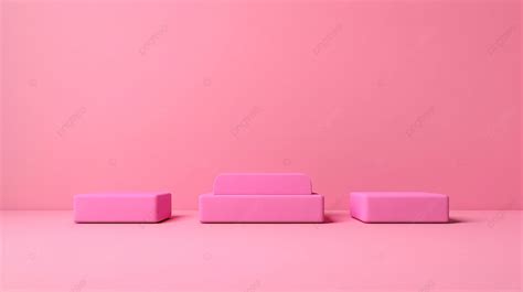 빈 공간이 있는 분홍색 배경에 쌓인 3개의 분홍색 플랫폼의 미니멀한 3d 렌더링 둥근 연단 무대 연단 서다 배경 일러스트