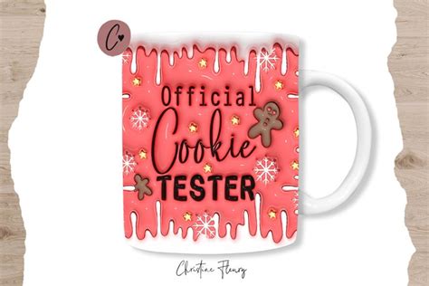 Inflated Red Official Cookies Tester Mug Mug Sublimation