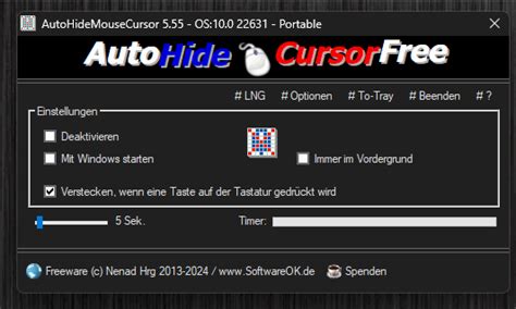 autohidemousecursor automatically hide the mouse cursor in windows