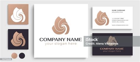 둥근 나선형 로고 소용돌이치는 우아한 직물의 파도 독특한 럭셔리 디자인 로고 패션 스튜디오 부티크 스파 센터를 만들기위한 템플릿