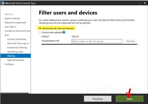 Install And Configure Microsoft Entra Connect Sync