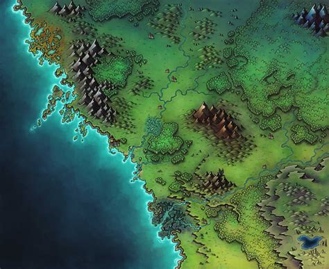 Sword Coast Fantasy Map Concept Art D D Maps My XXX Hot Girl