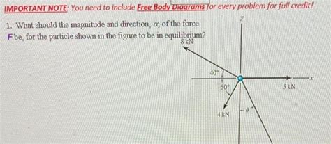 Solved Important Note You Need To Include Free Body