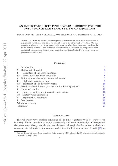 Pdf Finite Volume And Pseudo Spectral Schemes For The Fully Nonlinear