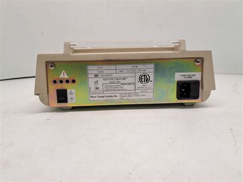 Used Micro Typing System Inc Mts Pk214 Incubator For Sale Dotmed Listing 4595495