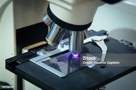 실험실에서 가벼운 현미경으로 과학 또는 의료 테스트 샘플을 닫고 0명에 대한 스톡 사진 및 기타 이미지 0명 Dna 개발 Istock