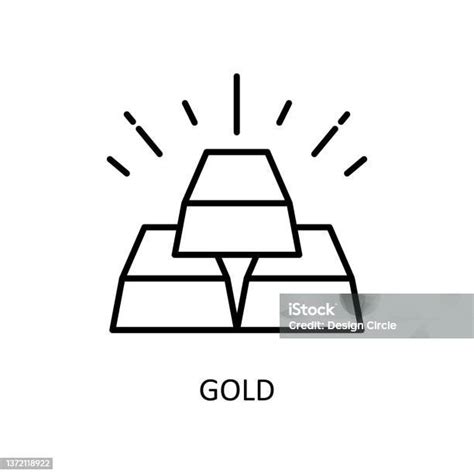 골드 벡터 윤곽선 아이콘 디자인 일러스트레이션입니다 흰색 배경 Eps에 핀테크 기호 10 파일 0명에 대한 스톡 벡터 아트 및 기타 이미지 Istock