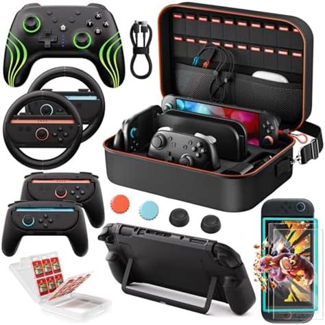 Switch 2 Pro Controller Accessories Bundle 15 In 1 All In