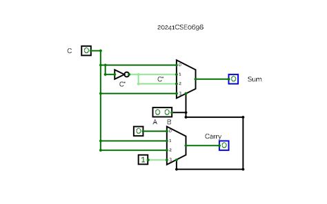 Circuitverse Mux Using Adder