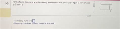Solved For The Figure Determine What The Missing Number Chegg