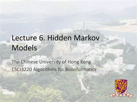 Ppt Lecture 6 Hidden Markov Models Powerpoint Presentation Free Download Id7055319