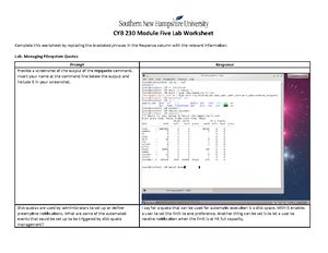 CYB Module Project One Permission Modification CYB Operating System Security Studocu